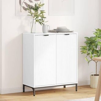 vidaXL Buffet Blanc 69,5 x 33 x 82 cm Bois ding&eacute;nierie vidaXL
