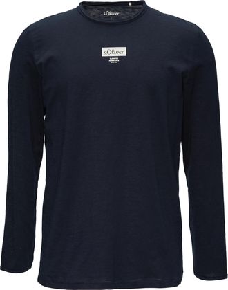 s.Oliver Langarmshirt mit Logo-Print