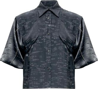 Maison Margiela Femme, Blouses et Chemises, Gris, Taille: 36 FR Jacquard Shirt