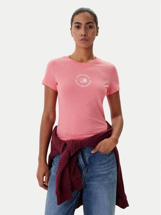 Tommy Jeans T-Shirt DW0DW22273 Rosa Slim Fit