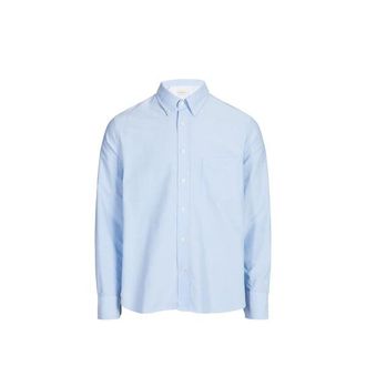 Officine G&eacute;n&eacute;rale Chemise unie &agrave; col am&eacute;ricain en coton