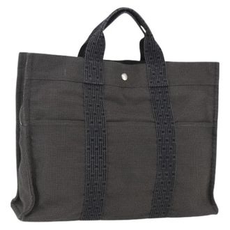 Herm&egrave;s Pre-owned Vintage Canvas Tote Bag - - Pre-owned - Damen - Grau - ONE SIZE