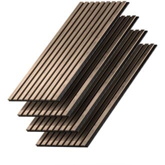 Vicco Panneau mural Akustikpaneel, Noyer, 4 pièces Vicco