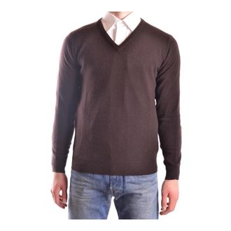 KANGRA V-Ausschnit Strickware - - Knitwear - Herren - Braun - L