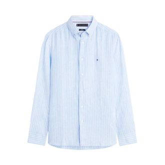 Tommy Hilfiger Homme, Chemises, Bleu, Taille: M Stripe RF Shirt