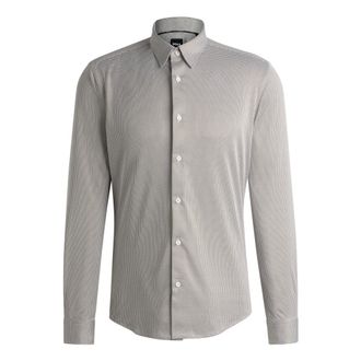 HUGO BOSS Homme, Chemises, Gris, Taille: S Chemise D&eacute;contract&eacute;e
