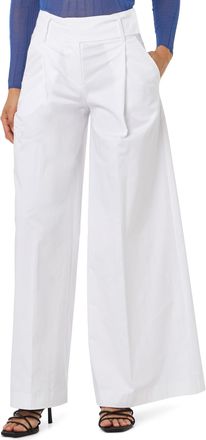 Pinko Damen Proteo Satin, leicht Klassische Hose, Z04_weiß Brill, 38