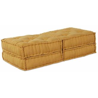 vidaXL Canap&eacute; Modulable 2 pcs Jaune 70 x 70 x 36 cm tissu vidaXL