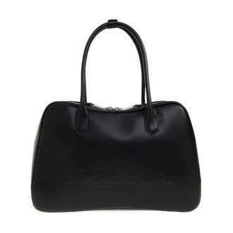 Emporio Armani Femme, Sacs, Noir, Taille: ONE Size Sac Cartable Logo Gaufr&eacute;