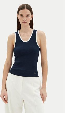 Tommy Hilfiger Top WW0WW44572 Dunkelblau Slim Fit