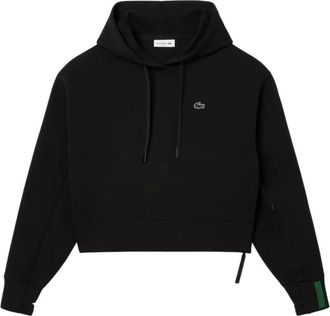 Lacoste Femme, Sweatshirts et sweats &agrave; capuche, Noir, Taille: 42 FR maglieria e felpe poliestere