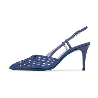 Loriblu Slingback in Lavendel Lack mit Cut-out-Details - - Shoes - Damen - Blau - 36 EU