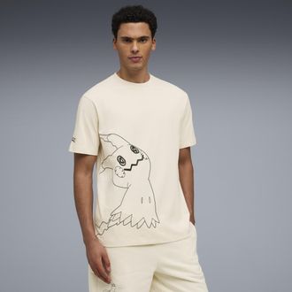 Puma T-shirt d&eacute;contract&eacute; &agrave; motif PUMA x POK&Eacute;MON Homme, V&ecirc;tements, Blanc, XXL