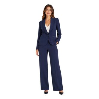 Please Femme, Pantalons, Bleu, Taille: 36 FR Pantalon Palazzo Taille Haute