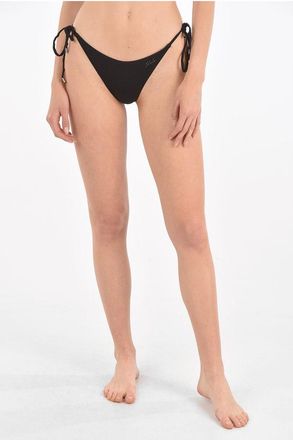 Karl Lagerfeld solid color KARL & CHOUPETTE tie-side bikini bottom size Xs