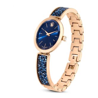 Swarovski Femme, Accessoires, Bleu, Taille: ONE Size Crystal Rock Oval