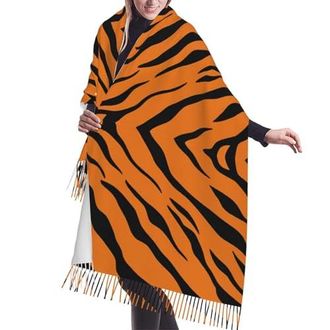 Generic L&eacute;opard Tigre Orange Femme Ch&acirc;le Wrap &Eacute;l&eacute;gant Scarf &Eacute;pais Ch&acirc;le Pour Mariage Hiver Automne Cadeau
