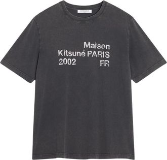 Maison Kitsun&eacute; Homme, Tops, Noir, Taille: XS Maison Kitsune T-shirts et Polos