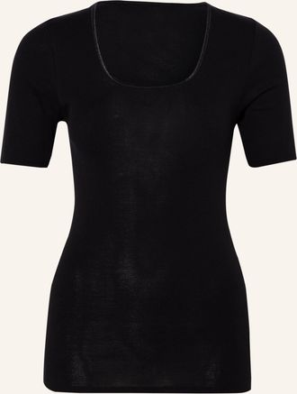 Schiesser T-Shirt Luxury schwarz