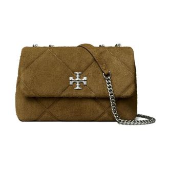 Tory Burch Femme, Sacs, Vert, Taille: ONE Size Sac bandouli&egrave;re cha&icirc;ne transformable matelass&eacute;