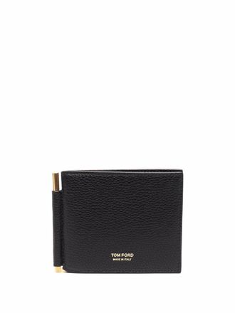 Tom Ford portefeuille &agrave; fini textur&eacute; - Noir
