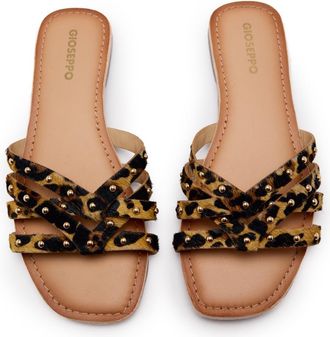 Gioseppo Damen Isabelle Flache Sandale, Leopard, 37 EU