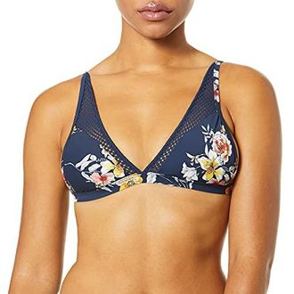 Seafolly Midsummer Fixed Longline Tri Haut de Maillot de Bain, Bleu Indigo, 38 Femme