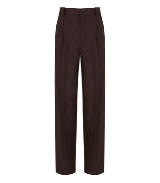 Elisabetta Franchi PANTALON PALAZZO MARRON ELISABETTA FRANCHI