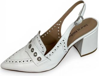 Laura Bellariva Femme, Chaussures, Blanc, Taille: 37 EU 2103 Harrods Slingpumps