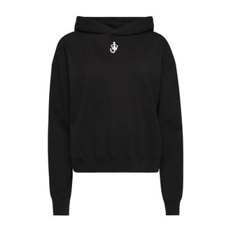J.W.Anderson Schwarzer klassischer Kapuzenpullover - - Sweatshirts & Hoodies - Damen - Schwarzk - S
