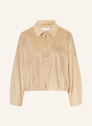 Comma Comma Blouson In Lederoptik beige