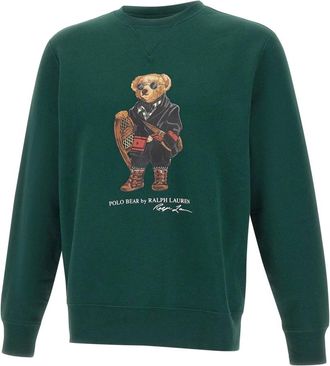 Polo Ralph Lauren Homme, Sweatshirts et sweats à capuche, Vert, Taille: XL Holiday Bear Fleece SweaT-shirt