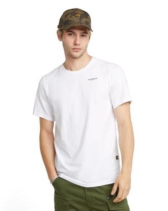 G-Star Homme T-Shirt Slim Base, Blanc (white D19070-C723-110), XL