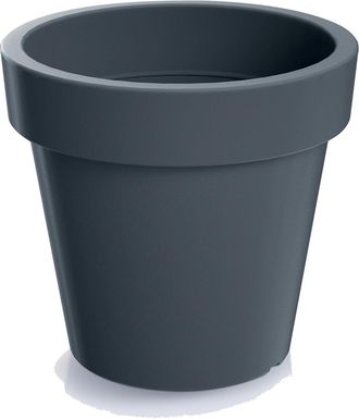 Prosperplast Blumentopf Lofly | aus robustem Kunststoff | Anthrazit | für den Innen - und Außenbereich geeignet | UV- und Frostbeständig | 58,2 x 52,3 cm