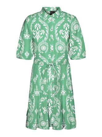 Vero Moda Damen Vmdicthe 2/4 Short Volume Dress WVN Ga Keid, Katydid,M