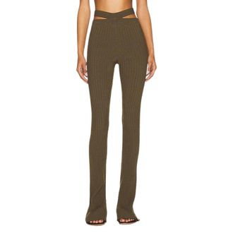 ADĀMO Andrea Adamo Flare Pants - - Trousers - Damen - Gr&uuml;n - M