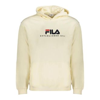 Fila Beiger Sweatshirt mit langen &Auml;rmeln Besticktes Logo - - Sweatshirts & Hoodies - Herren - Beige - XL