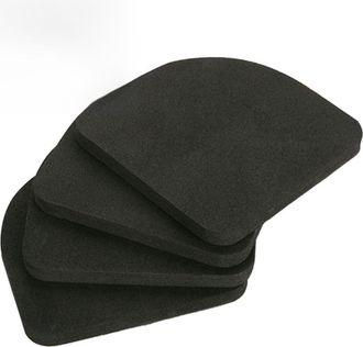 NUOBESTY 16 Stück Teiliges Waschmaschinen Vibrationsdämpfer Pads Schwarz rutschfeste Stoßabsorbierende Unterlage für Elektrogeräte Korrosionsbeständig Vielseit