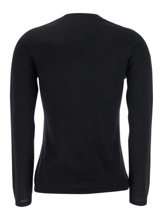 Max Mara Black Cashmere V-Neck Sweater For Women Tops Top