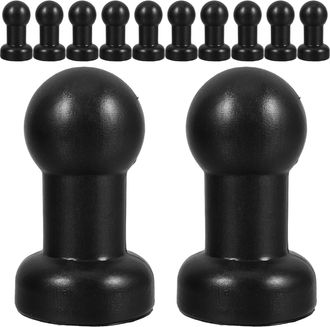 TOPBATHY 12 Stück Teiliges Langlebige Trampolin Schutzkappen Kugelförmige Endkappen für Stahlrohr Sicherheitsabdeckung Kinderfreundlich Einfache Montage Passfo