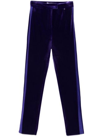 Nissa pantalon en velours à taille haute - Violet