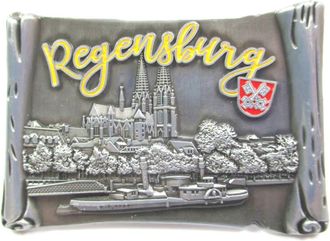 Generic Regensburg Magnet Metall Dom Donau Souvenir Souvenir Germany Bayern Urkunde
