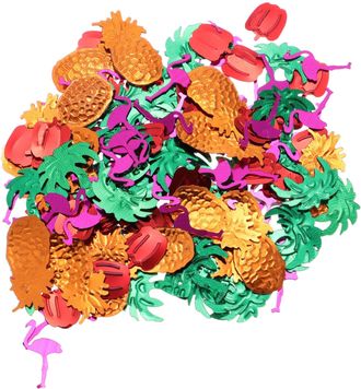 Garneck Hawaiian Party Konfetti Satz 5 Packungen Sommerkonfetti Aus Papier Glatte Oberfläche Leichte Partydekoration Für Sommerfeiern Und Foto Requisiten