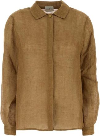 Le Kasha Femme, Blouses et Chemises, Brun, Taille: 40/42 FR Sanbu Shirt