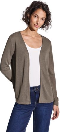 Street One Damen A322908 Strick-Look Jacke, Stone Brown, 40