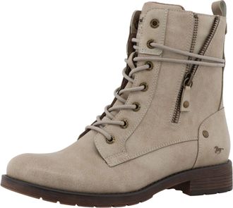 Mustang Jeans Damen Stiefelette modischer Boot-Stil 15M0052001, Größe:41 EU, Farbe:Weiß