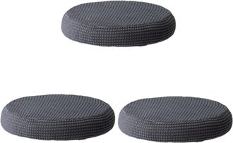 Cabilock 3 St&uuml;cke Runde Barhocker Sitzkissen Stuhl Protector Hotel Bankett B&uuml;ro Dunkelgrau 30-38cm Durchmesser