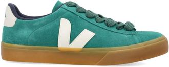 Veja Homme, Chaussures, Vert, Taille: 45 EU Campo Bold Suede Baskets