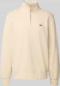 Levi's Sweatshirt mit Troyer-Kragen und Logo-Patch