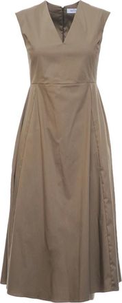 Gran Sasso Femme, Robes, Vert, Taille: 36 FR Robe Midi Sans Manches